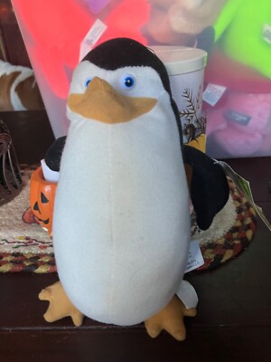 The Penguins of Madagascar w/Tag Skipper Stuffed Plush Animal 8" Nanco ...