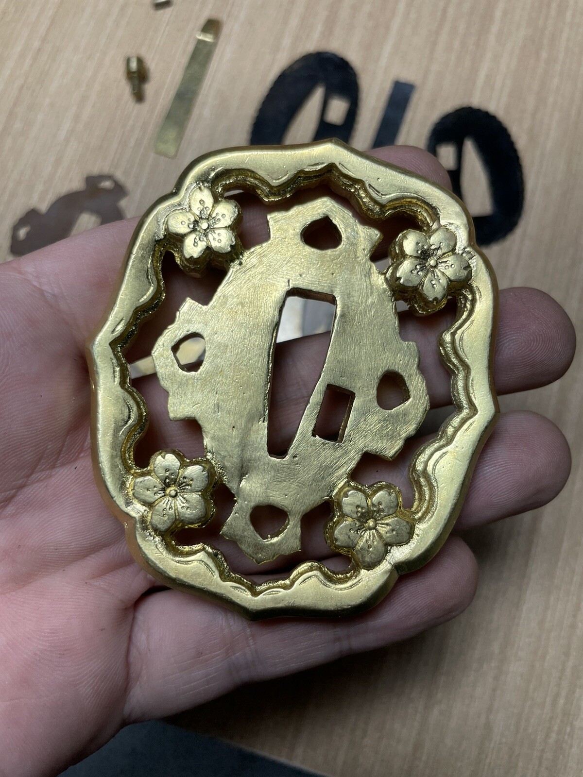 WW2 Japanese officer sword Katana Gunto parts （Replica）Semi-finished ...