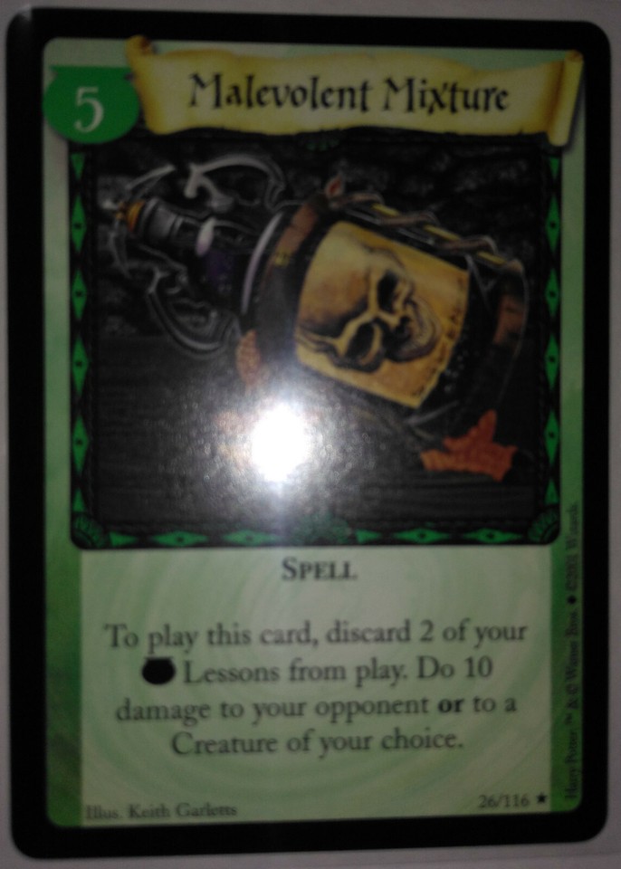 HARRY POTTER BASE SET TCG CCG Malevolent Mixture 026 REG | eBay