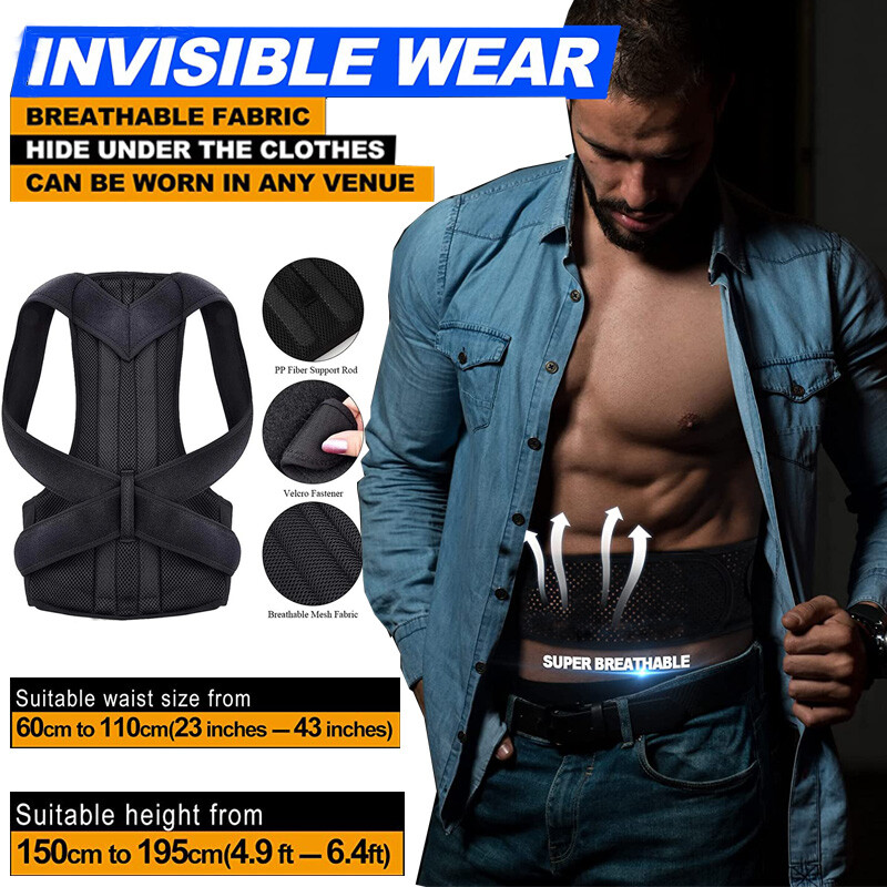 Hot Hunchback Correction Belt Adult Posture Belt Back Fixed Corrective ...