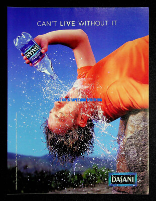 Dasani Water Coca-Cola 2003 Trade Print Magazine Ad Poster ADVERT | eBay