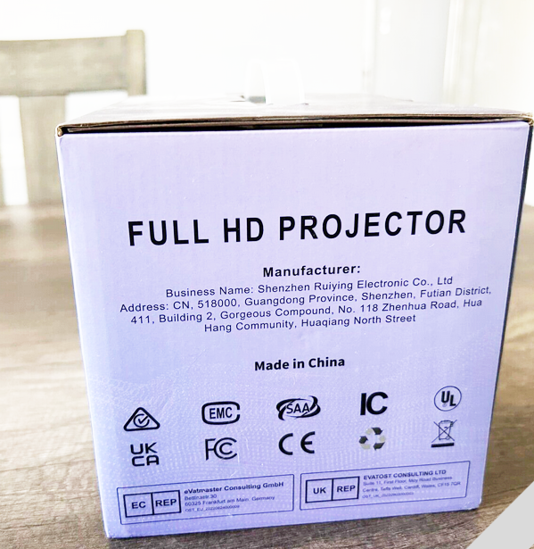 VOPLLS 1080P Full HD Supported Mini Video Projector Portable Model #3 ...