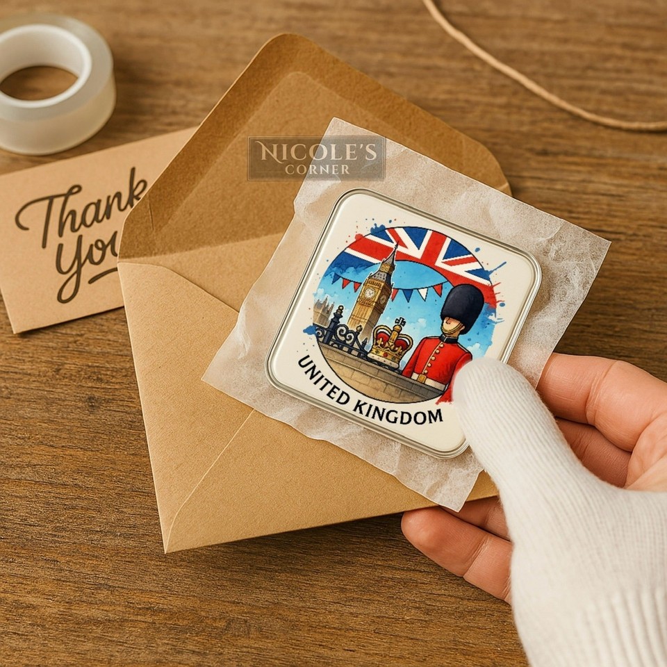 Bow London, England UK Fridge Magnet: Cute Handmade Travel Souvenir ...