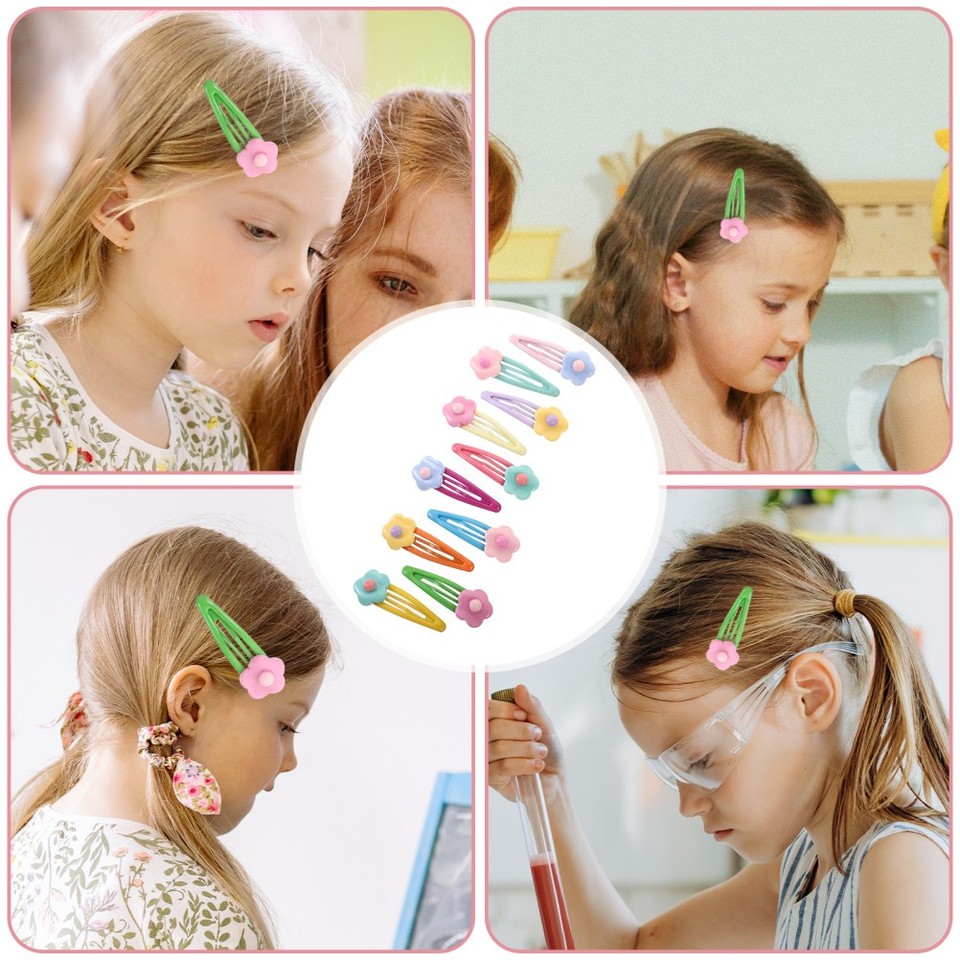 10 Pcs Hair Clips for Women Accessories Girls Cartoon Pin Children's ...