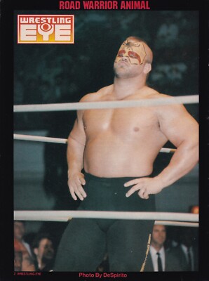 Road Warrior Animal LOD 8x10 Pro Wrestling Magazine Page WWE NWA ...
