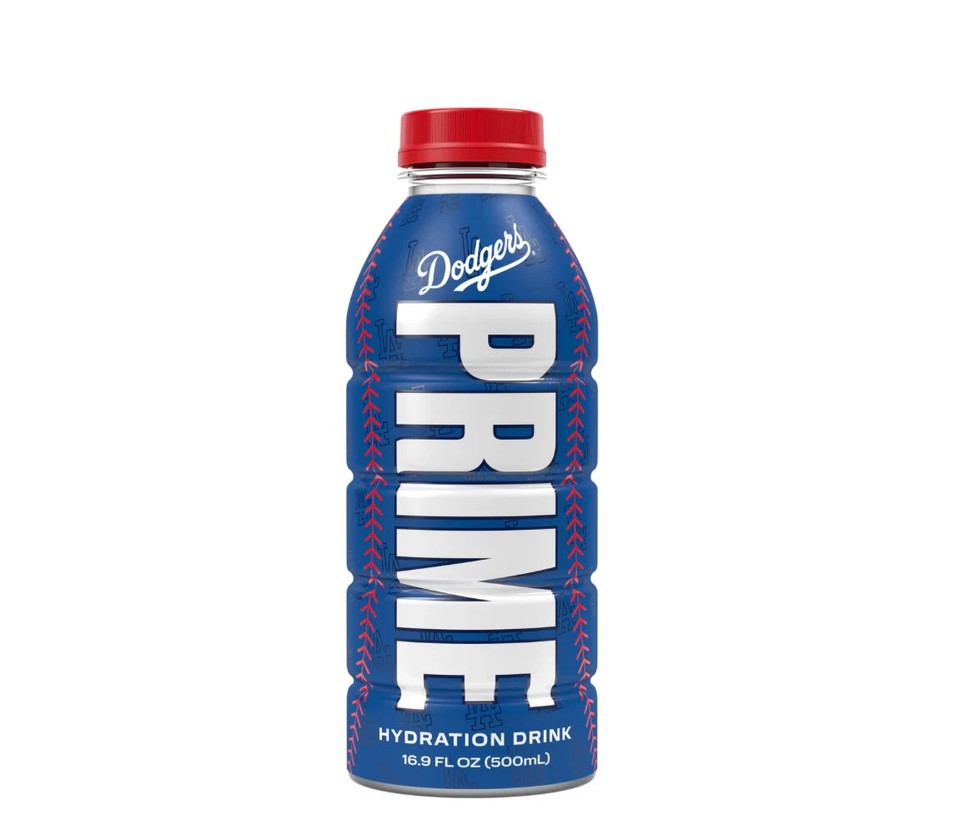 Three (3x) LIMITED Prime Hydration LA Dodgers Blue Limited Edition 16.9 ...