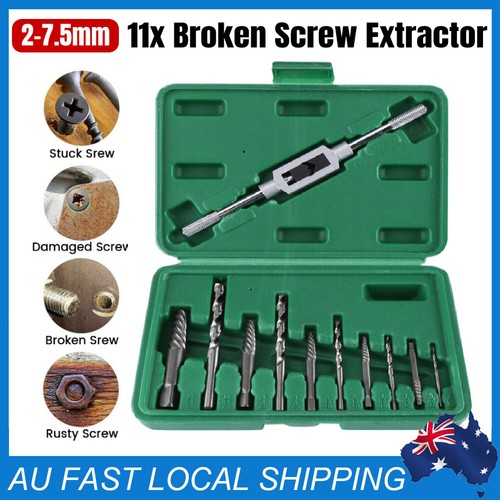 11pcs Damaged Screw Drill Bits Extractor Easy Out Broken Drill Bits ...