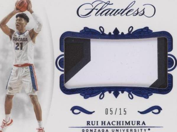 2019-20 Panini Flawless Collegiate - Rookie Patches Rui Hachimura #11 ...