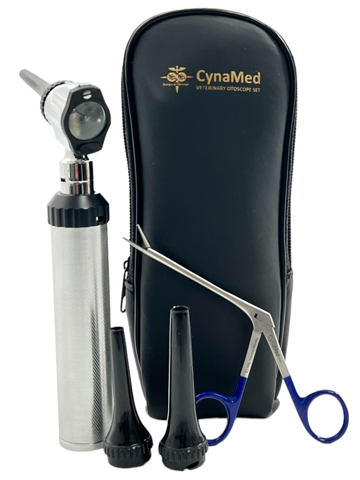 New Led Veterinary Otoscope Set Animal Diagnostic Instrument W ...