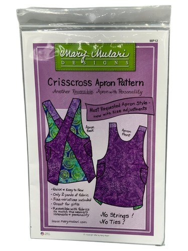 Mary Mulari Designs Crisscross Apron Pattern Reversible No Strings Or ...