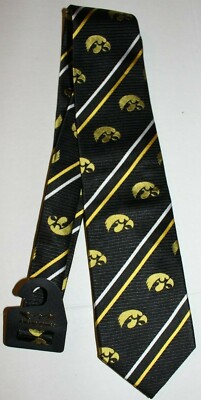 NWT Men's Tie NCAA Iowa University Hawkeyes Necktie by Eagles Wing | eBay