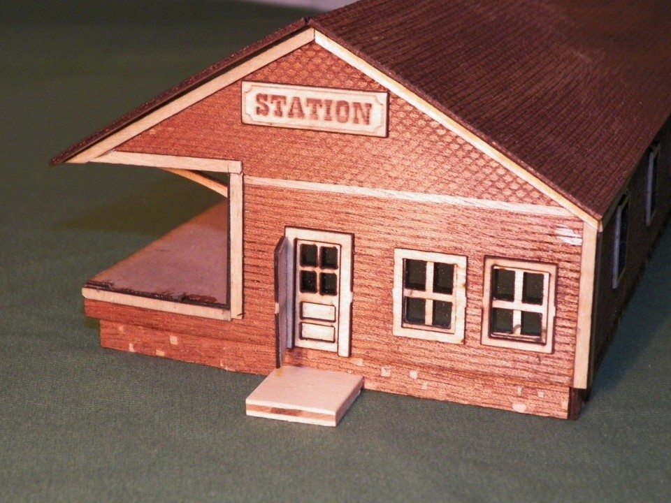 N Scale Train Station Kit | eBay