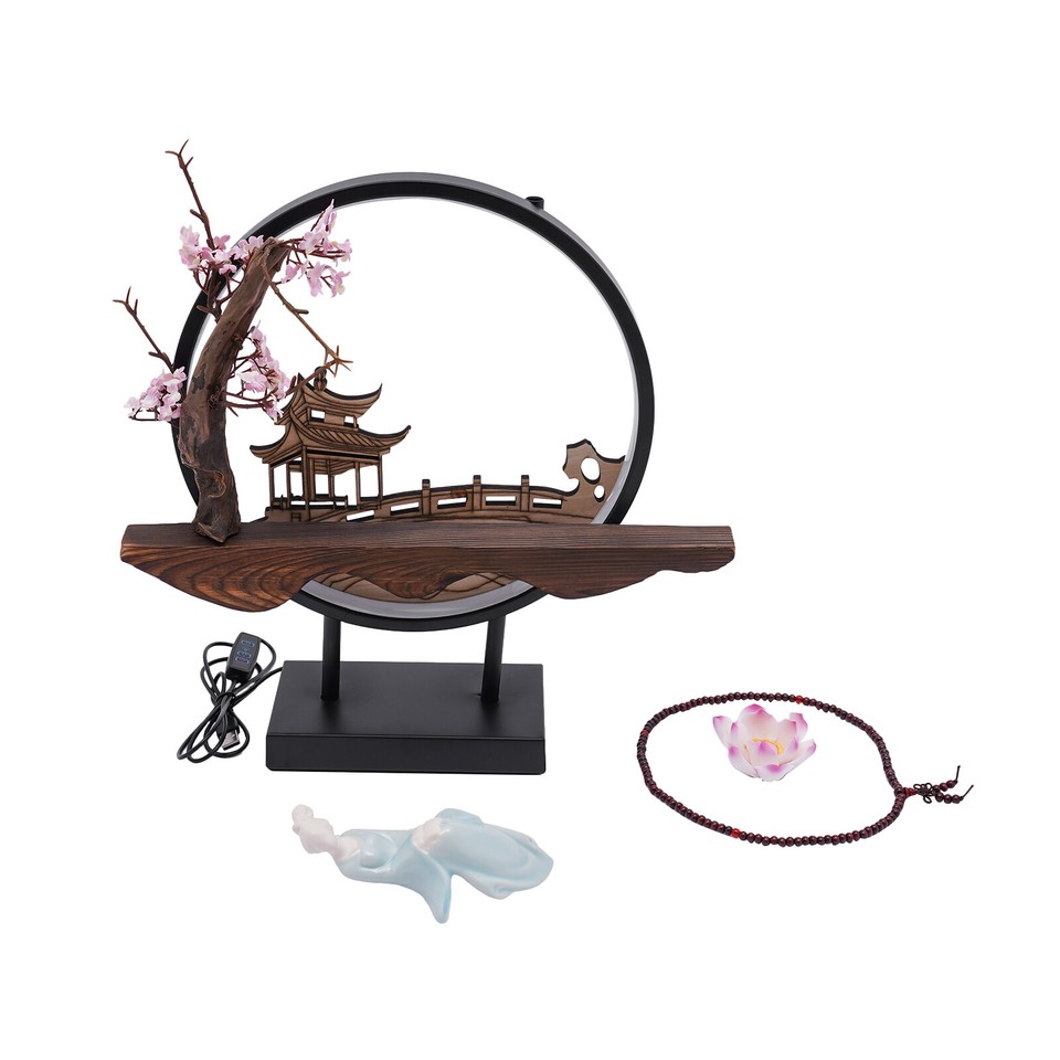 Incense Burner Holder 3 Gear Led Night Light Ceramic Backflow Incense ...