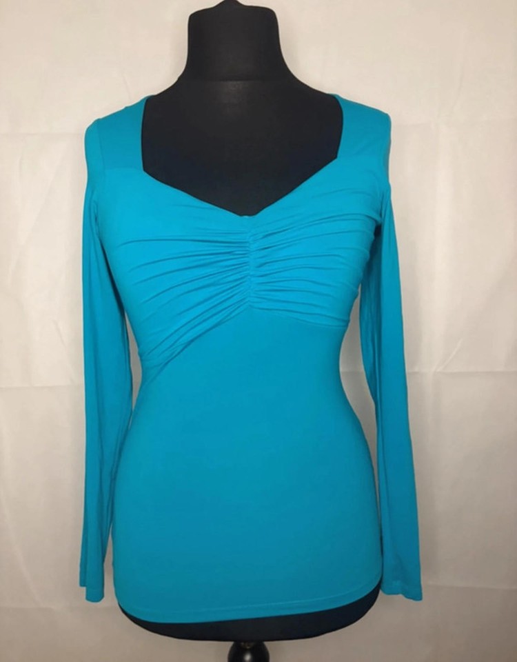 vintage backless blue long sleeve top with butterfly graphics | eBay UK