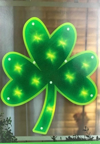 Lighted Shamrock St. Patricks Day Decoration Lighted Shamrock ...
