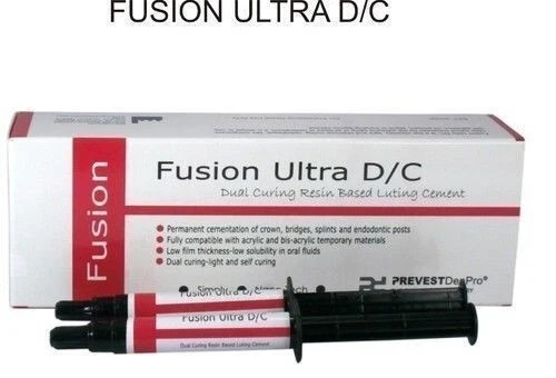 Dental FUSION ULTRA DC Dual Curing Resin Based Automix Luting Cement ...