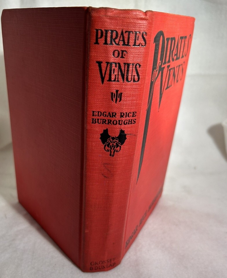 Edgar Rice Burroughs PIRATES OF VENUS 1st thus Hardback 1934 Grosset ...