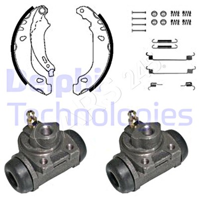 Brake Shoe Set DELPHI Fits RENAULT DACIA Clio I Box II Logan Estate ...
