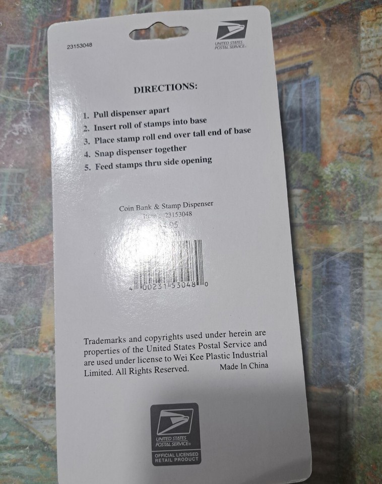 USPS Plastic Coin Bank & Stamp Dispenser | eBay