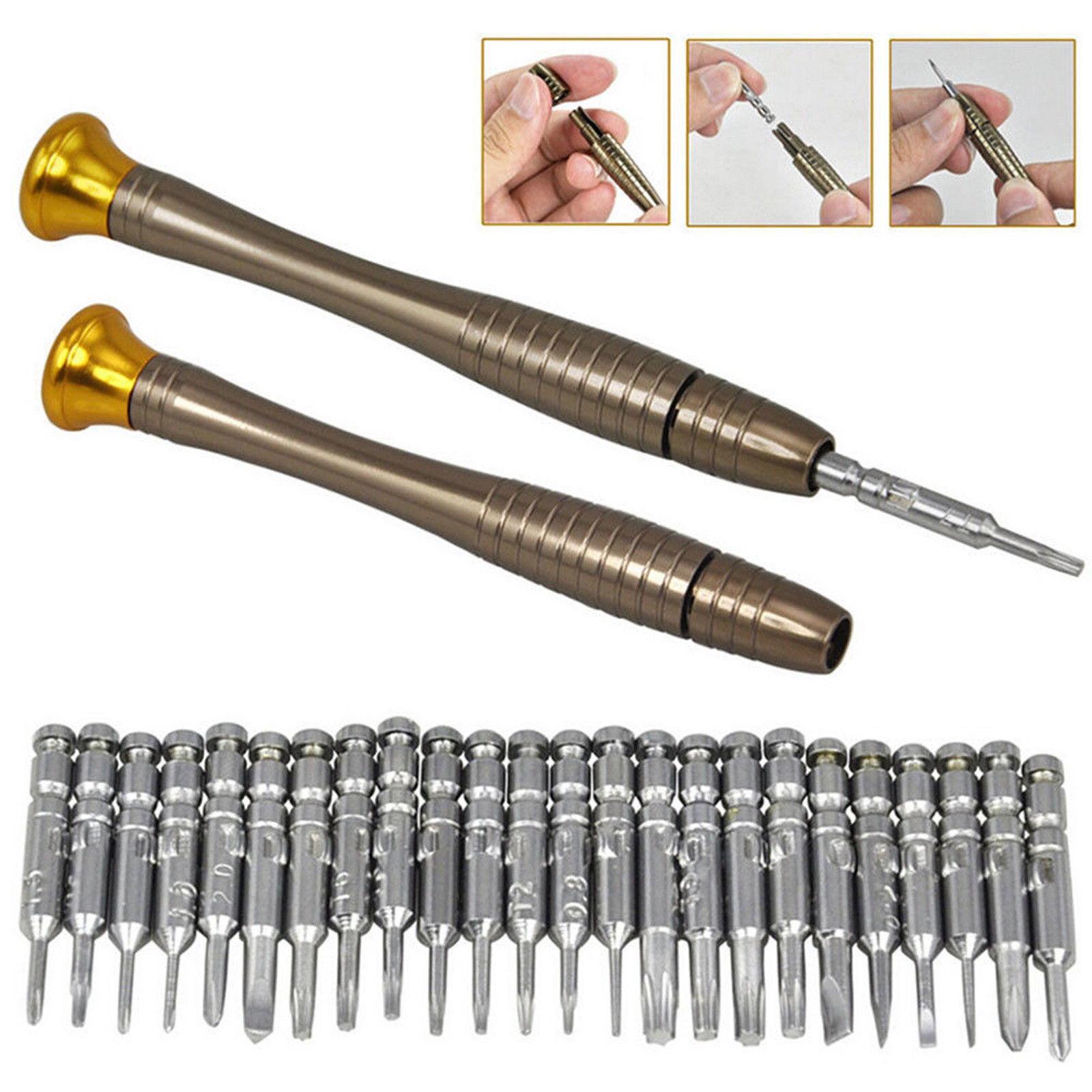 25 in 1 Precision Screwdriver Set Wallet Kit Repair Tools GL446 | eBay