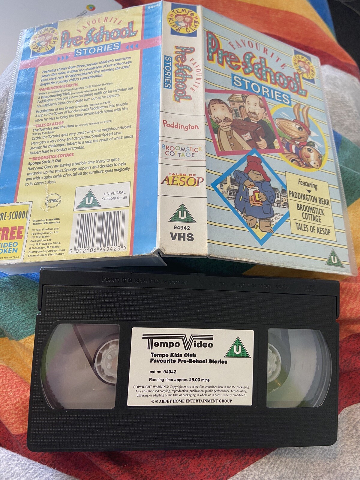 Favourite Pre-School Stories VHS Tape Paddington Broomstick Tales of ...