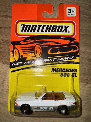 1993 Matchbox MB12 Die-Cast Metal 90 MERCEDES-BENZ 500SL White-Gray ...
