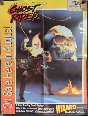Wizard Issue 13 Ghost Rider Promo Poster | eBay