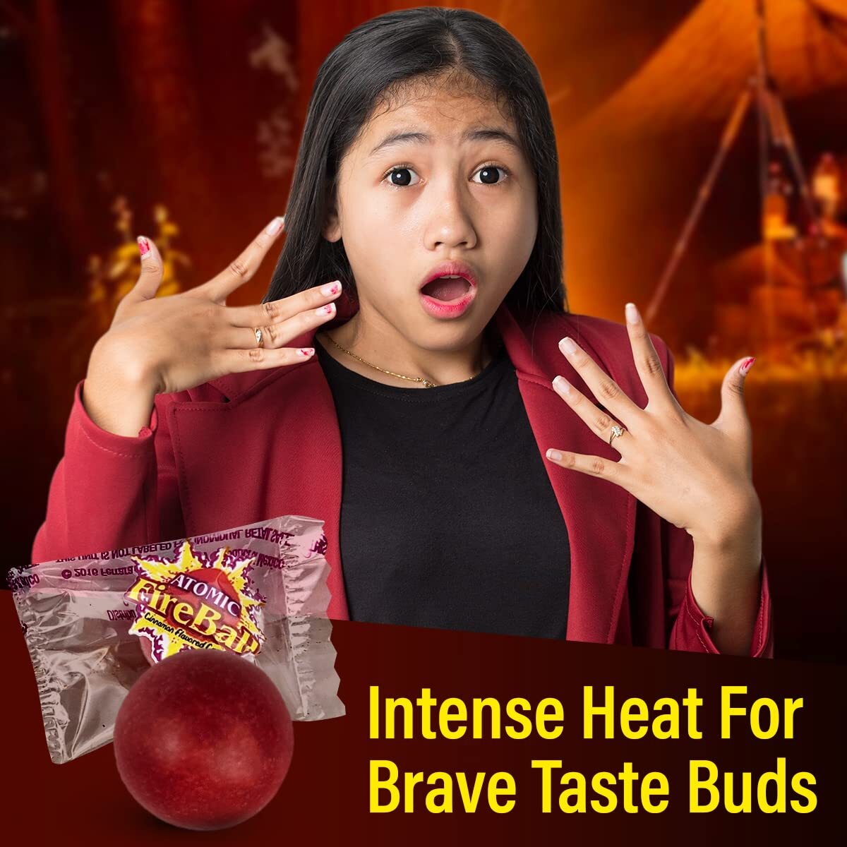 1/2 Lb 8oz ATOMIC FIREBALLS Fire Balls Ferrara Fireball Candy Bulk ...