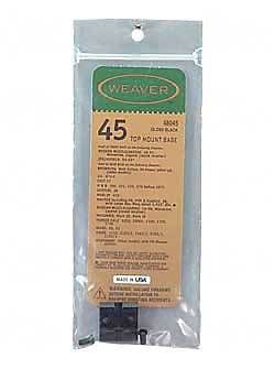 Weaver Detachable Top Mount Base 45 Gloss Black 48045 for sale online ...