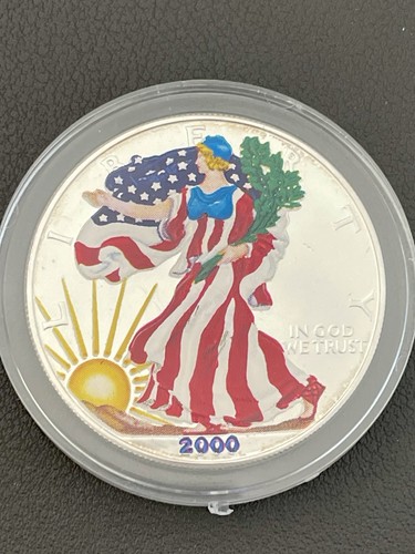 2000 Colorized American Silver Eagle 1 oz Coin (AU5) | eBay