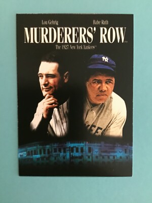 2021 TOPPS MOVIE POSTER MURDERERS' ROW Babe Ruth Lou Gehrig YANKEES # ...