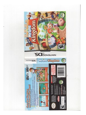 My Sims Kingdom Nintendo DS ARTWORK ONLY Authentic Original | eBay