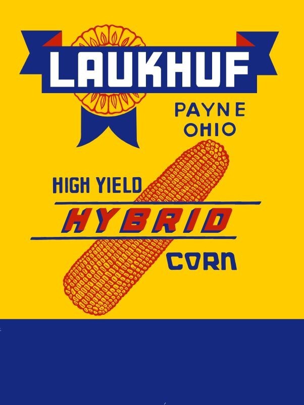 Laukuf Hybrid Corn of Payne, OhiO NEW Sign: 24 x 30" USA STEEL | eBay