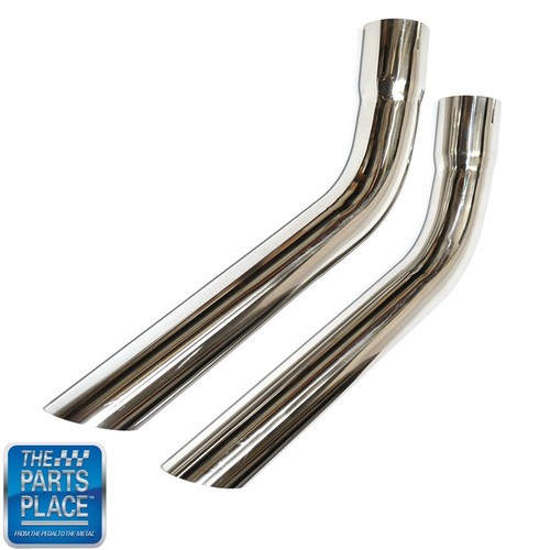 70-75 Stainless Steel Tailpipe Exhaust Extensions 2-1/2” To 2-1/2” Slip ...