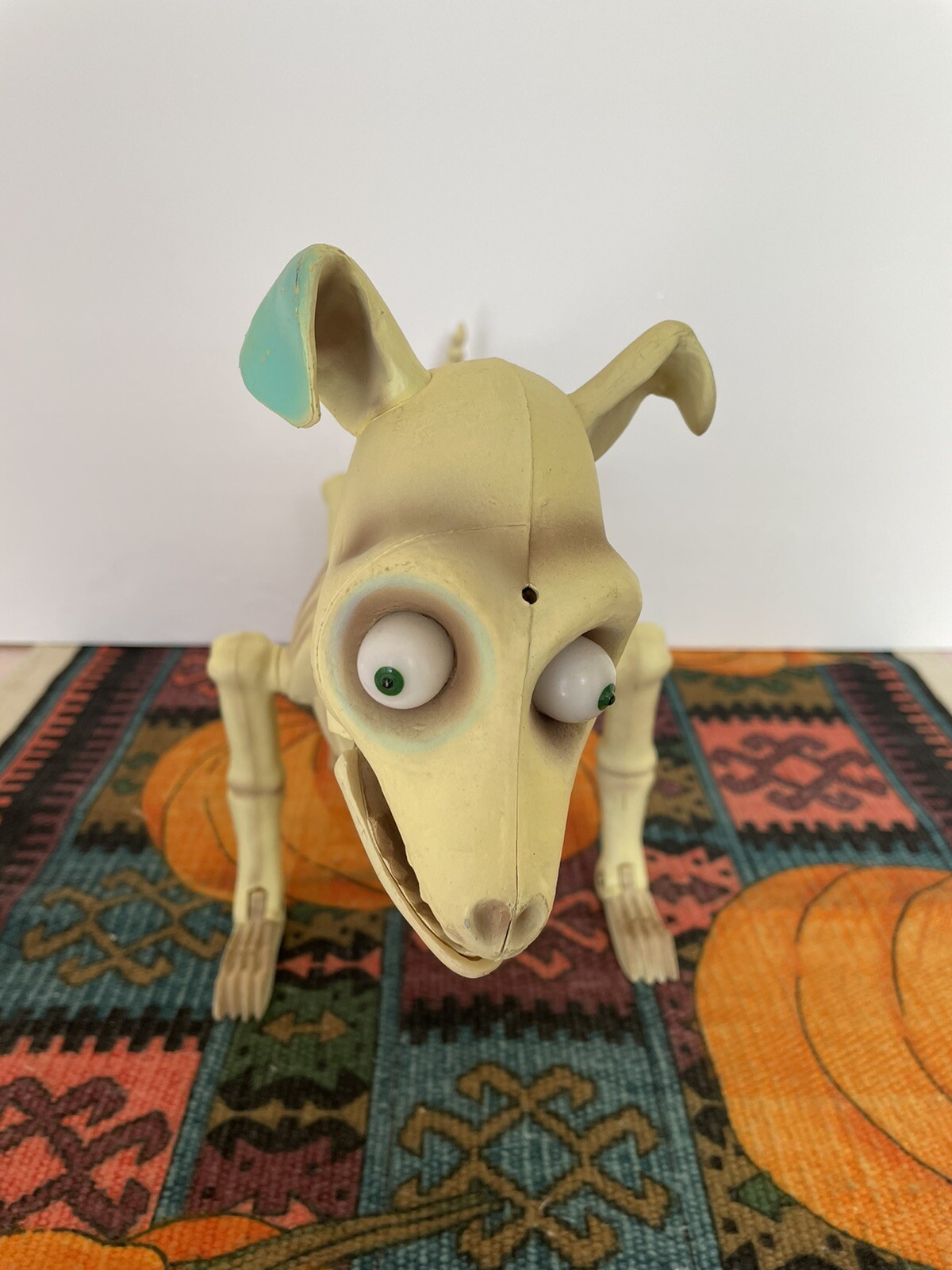Animated GEMMY Talking Skeleton Dog Halloween Decor Prop Works | eBay