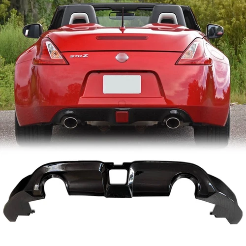 Fits 2009-2020 Nissan 370z Z34 Black Carbon Fiber Rear Bumper Diffuser ...