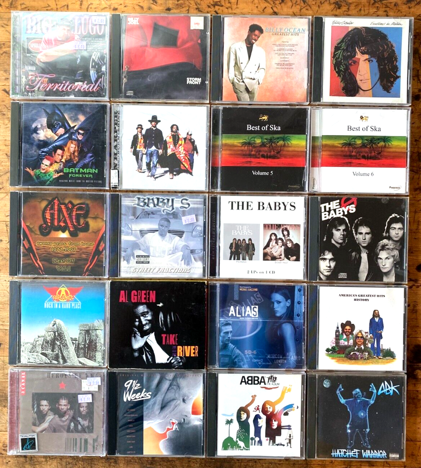 220 Rock/Pop/Hip Hop CDs - Cheap Trick, Fatboy Slim, Rush, Underworld ...