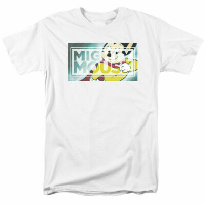 Mighty Mouse Mighty Rectangle T Shirt Mens Licensed Cartoon Merchandise ...