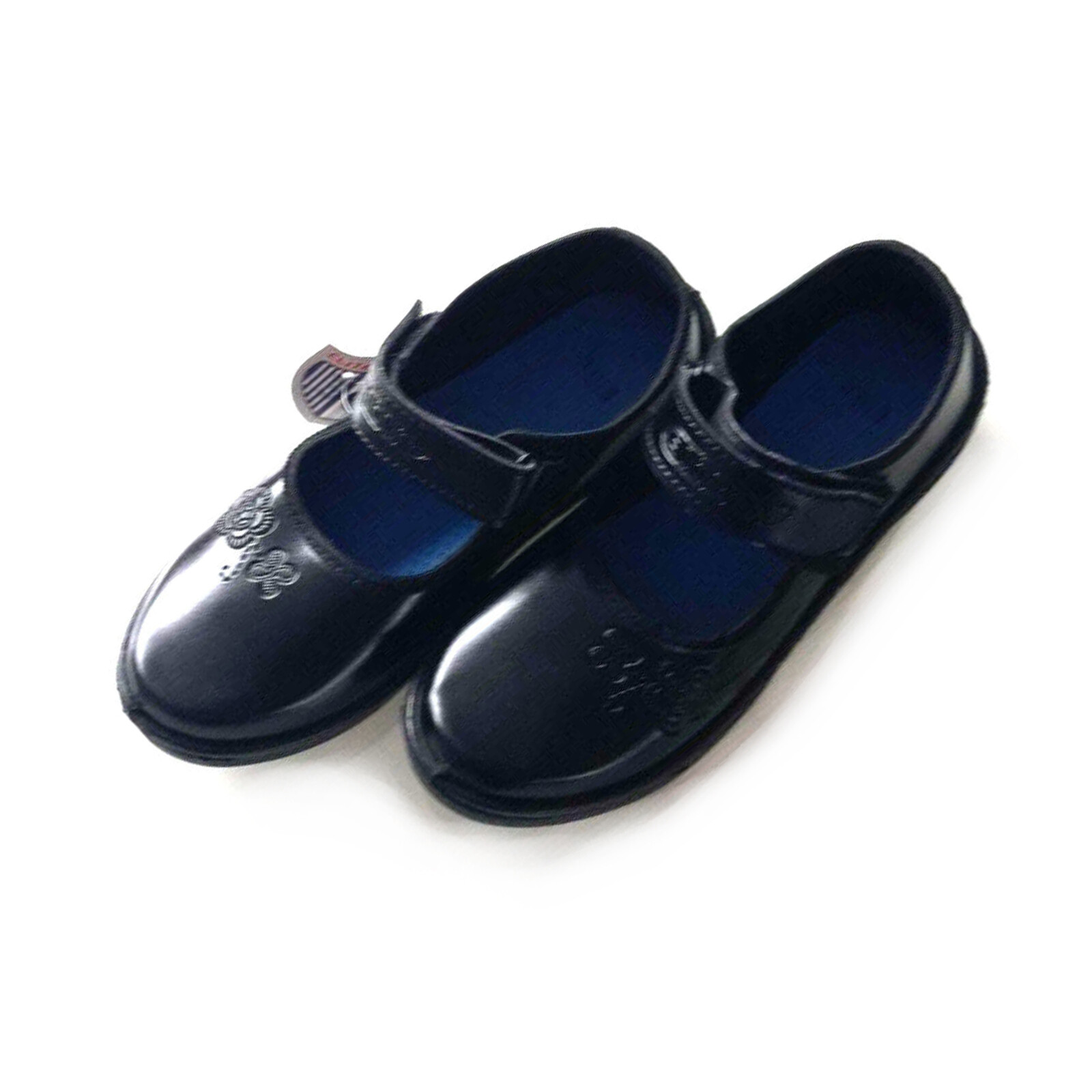 GIRLS BLACK SCHOOL SHOES - STRAP FORMAL PUMPS SHOE KIDS COMFORTABLE ...