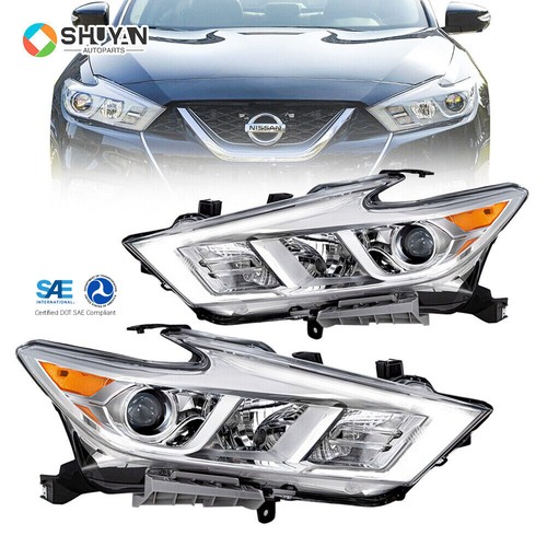 For 2016-2018 Nissan Maxima S SL SV Headlights W/LED DRL Left+Right ...