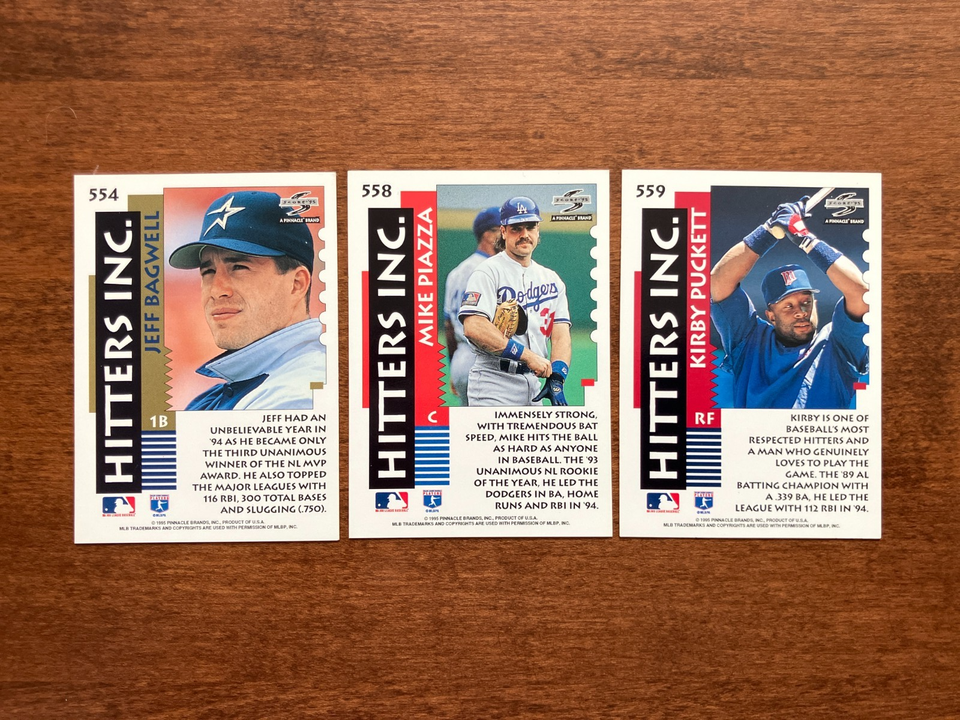 1995 Score Hitters Inc., Three-card HOF Lot, NM | eBay