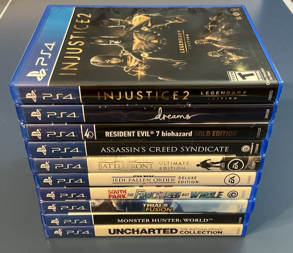 PS4 PS5 Lot RE 7 Gold Edition AC SYNDICATE Uncharted Collection STAR ...