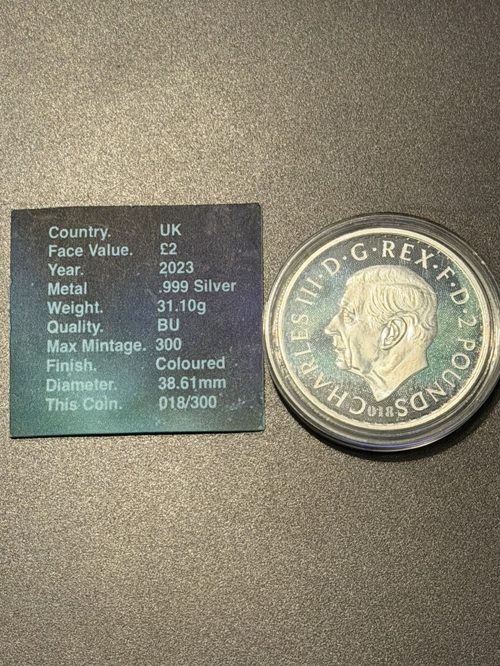 1oz silver .999 BRITANNIA “Northern Lights” coin - Striking colour ...