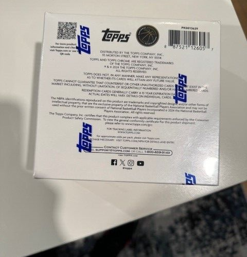 2023-24 Topps Chrome NBA Basketball Sapphire Edition Hobby Box SEALED ...