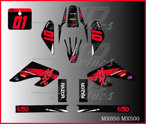 Razor MX500 MX650 graphics kit decals THICK AND HIGH GLOSS | eBay