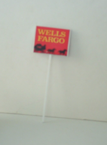 HO Wells Fargo Bank Sign HO | eBay