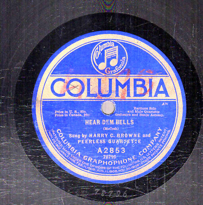 28po. Harry C. Browne - Hear Dem Bells & Keemo Kino - Col. A2853 | eBay