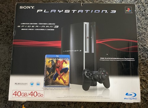 Sony Playstation 3 PS3 40GB Console Bundle in Spiderman Box CECHG01 | eBay