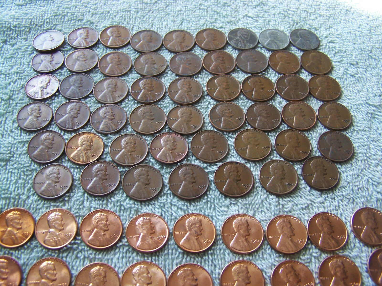 Complete Lincoln Cent Collection 1941-1974 PDS Mints - Wheat & Memorial ...