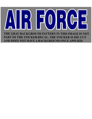 AIR FORCE Vinyl Window Decal/Sticker U.S. AIR FORCE | eBay